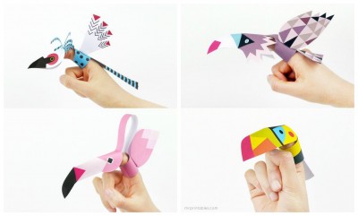 Finger Puppet Bird Printables - Fun Crafts Kids