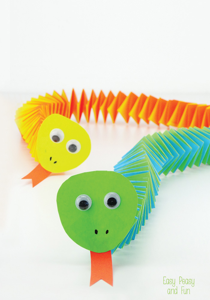 Easy Paper Snake Craft Fun Crafts Kids Easy Paper Snake Craft Fun Crafts Kids